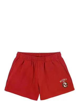 SPORTY & RICH Sport Bermuda Shorts - Red