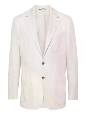 Canali Mélange-effect Blazer - Neutrals