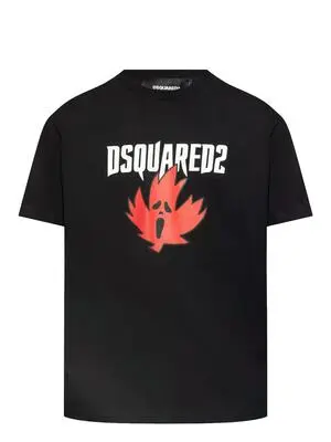 Dsquared2 Ghost Maple Leaf Cool T-shirt - Black