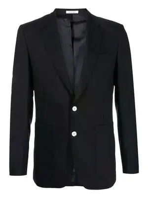 FURSAC Long-sleeved Virgin Wool Blazer - Blue