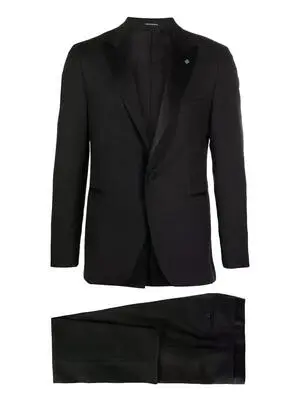 Tagliatore Single-breasted Dinner Suit - Black