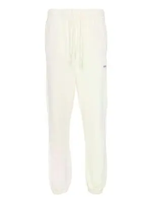 AUTRY Logo-tag Cotton Track Pants - Neutrals
