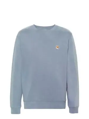 Maison Kitsuné Fox Head Patch Sweatshirt - Blue