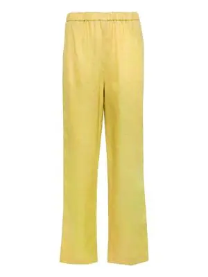 Fabiana Filippi Tapered-leg Linen Trousers - Green