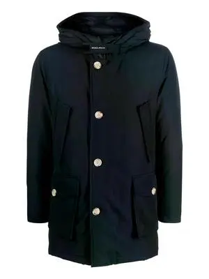Woolrich Logo-appliqué Padded Parka - Blue