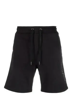 Tommy Hilfiger Drawstring-waist Cotton-blend Track Shorts - Black
