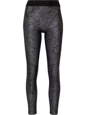 Just Cavalli Leopard-print Leggings - Grey