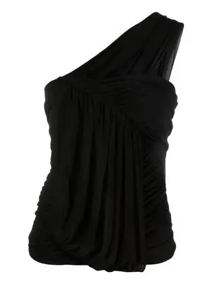 Rick Owens Draped One-shoulder Blouse - Black
