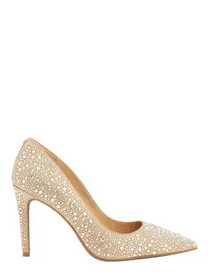 Michael Kors 95mm Alina Flex Rhinestone-embellished Pumps - Neutrals