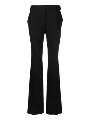 Stella McCartney Pressed-crease Flared Trousers - Black