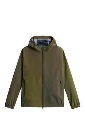 Woolrich Pacific Two Layers Hooded Jacket - Green
