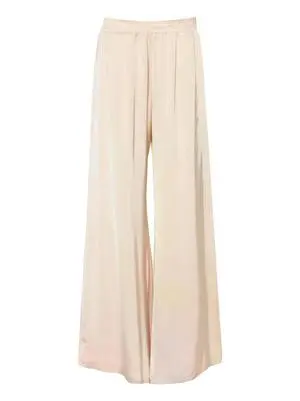 Fabiana Filippi Wide-leg Satin Trousers - Neutrals