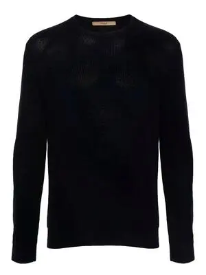 NUUR Knitted Cotton Jumper - Blue