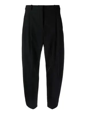 Stella McCartney Tapered-leg Cropped Trousers - Black