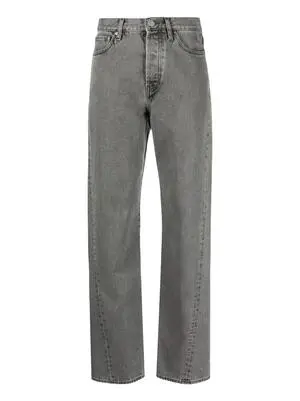 TOTEME Twisted Seam Straight-leg Jeans - Grey