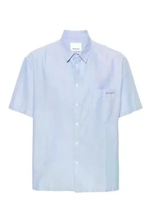 MARANT Iggy Logo-embroidered Shirt - Blue