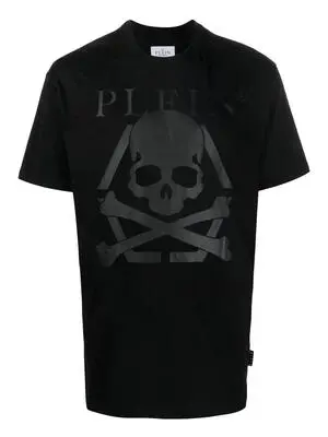 Philipp Plein Skull Print Logo T-shirt - Black