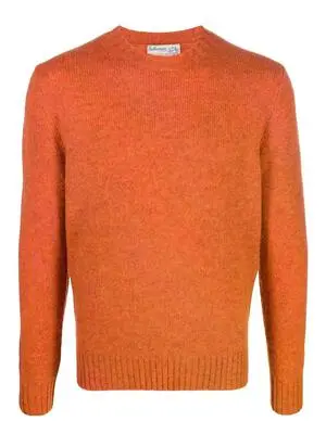 BALLANTYNE Ribbed Knit Jumper - Orange