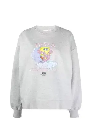 Gcds Spongebob-print Sweatshirt - Grey