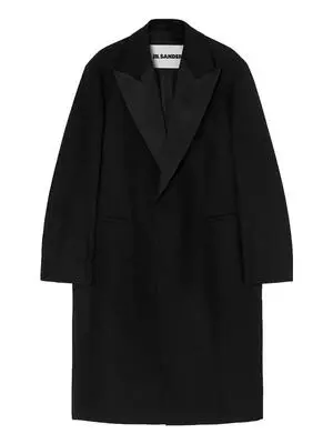 JIL SANDER Tailored Wool Coat - Black