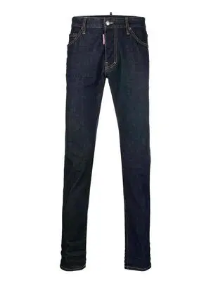 Dsquared2 Icon-logo Straight-leg Jeans - Blue