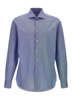 BORRIELLO NAPOLI Cotton Shirt - Blue