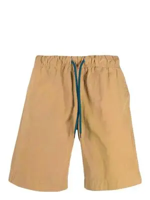 Paul Smith Logo-Patch Organic-Cotton Deck Shorts Neutrals