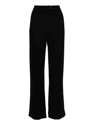 TOTEME Pressed-crease Straight Trousers - Black