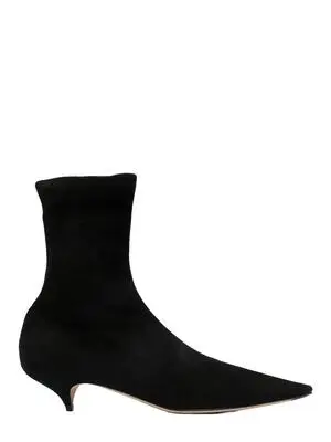 THE ROW The Row 35mm Liisa Suede Boots Black