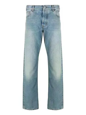 COUNTY OF MILAN Straight-leg Washed Jeans - Blue