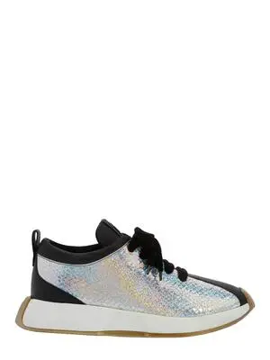 GIUSEPPE ZANOTTI Ferox Lace-up Low-top Sneakers - Silver