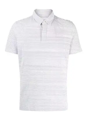 PRIVATE STOCK LABS The Morlot Stripe Polo Shirt - Grey