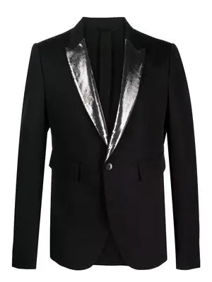 SAPIO Single-breasted Long-sleeved Blazer - Black
