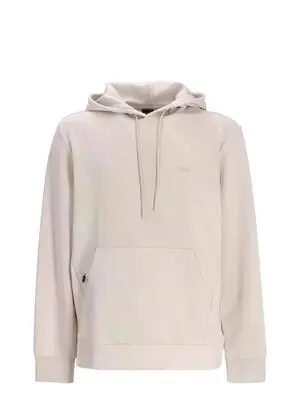 BOSS Logo Appliqué Jersey Hoodie - Neutrals