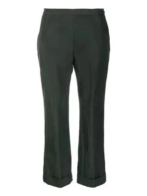 Aspesi Cropped Flared Trousers - Grey