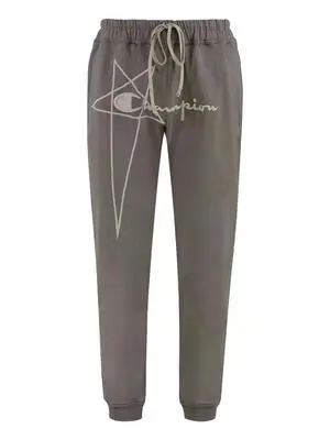 Rick Owens X Champion Cotton Track Pants - Grey