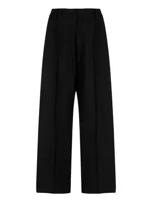Giuseppe Di Morabito Pleated Wool Trousers - Black
