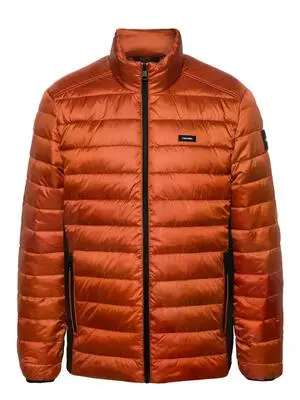 Calvin Klein Logo-patch Padded Jacket - Brown