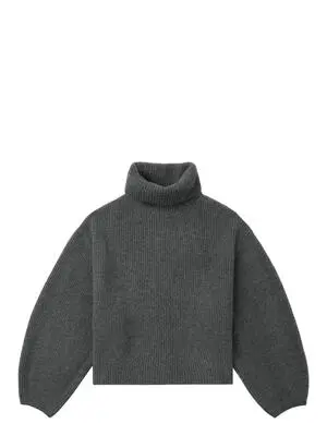 TOTEME Roll-neck Wool-blend Sweater - Grey