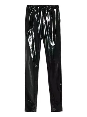 Patrizia Pepe Vinyl Leggings - Black
