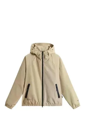 Woolrich Zip-up Hooded Jacket - Neutrals