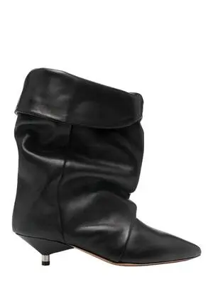 Isabel Marant Étoile Edrik 45mm Folded Ankle Boots - Black
