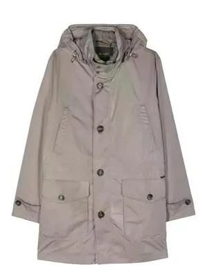 MOORER Torino-wk Hooded Parka - Grey