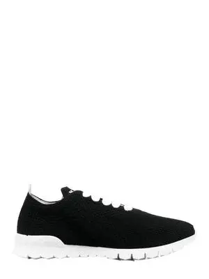 Kiton Fully-Perforated Low-Top Sneakers Black