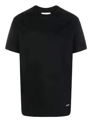 JIL SANDER Logo-plaque Jersey-knit T-shirt - Black