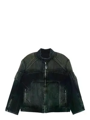JUUN.J Denim Bomber Jacket - Blue