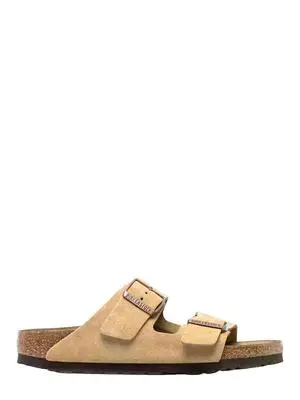 BIRKENSTOCK Arizona Buckled Suede Sandals Neutrals