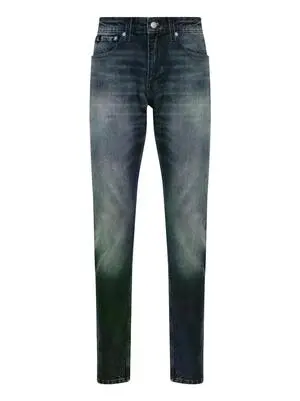 Calvin Klein Mid-rise Tapered-leg Jeans - Blue