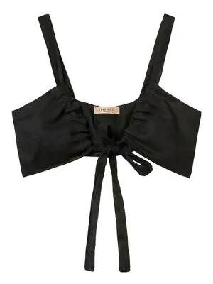 TWINSET Linen Top - Black