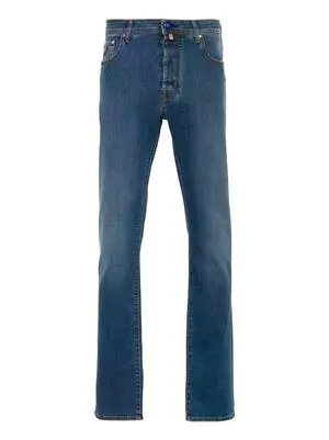 Jacob Cohen Logo-patch Jeans - Blue